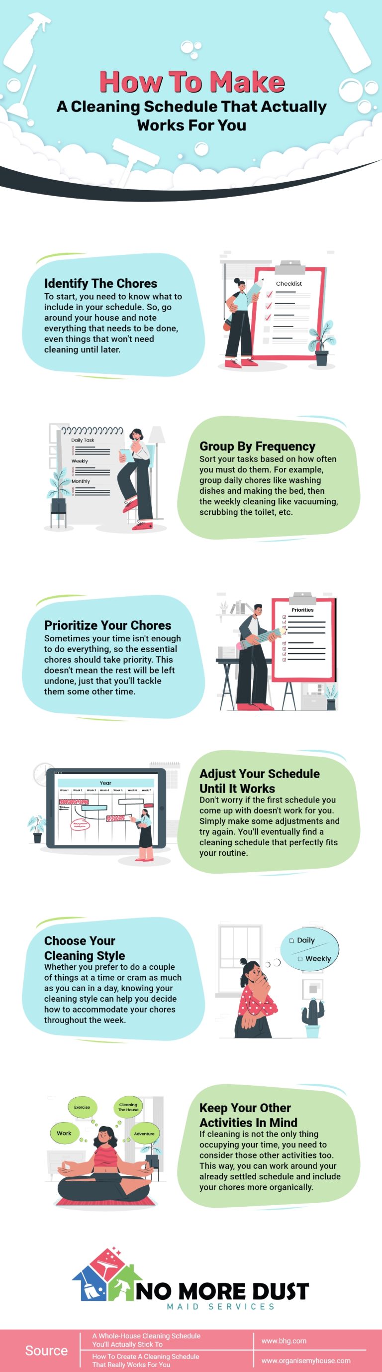 How To Make A Cleaning Schedule That Works For You